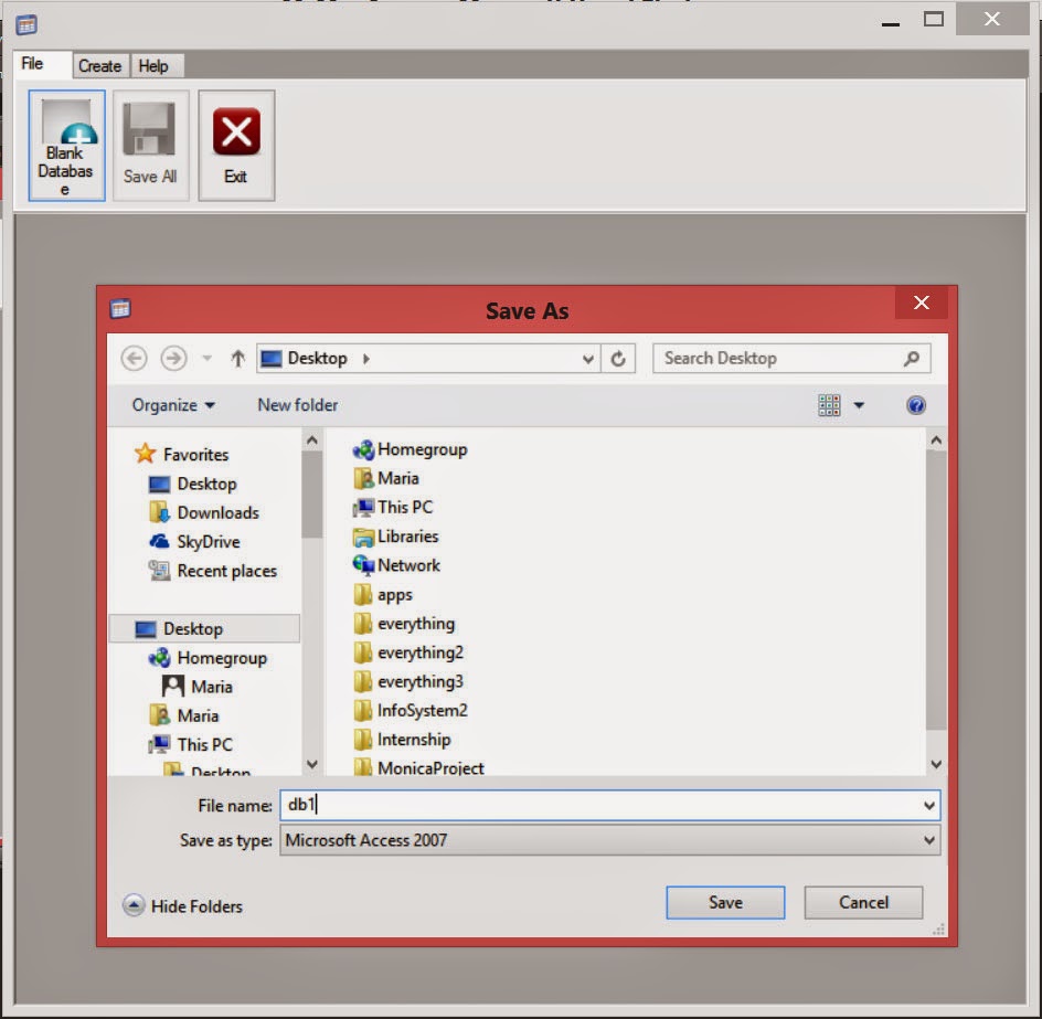 Maria Monica Llamera Ms Access Like Application