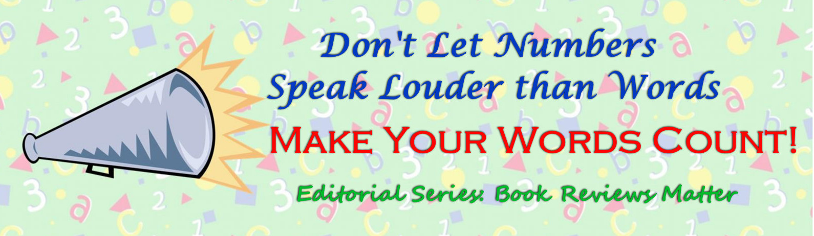 Book-Bosomed Book Blog: EDITORIAL: Make Your Words Count