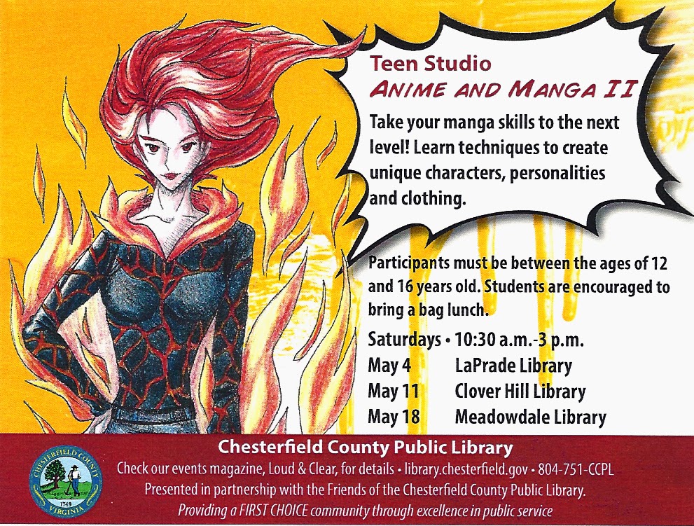 Kelly Nixon: Art Education: Anime and Manga Classes with Chesterfield ...
