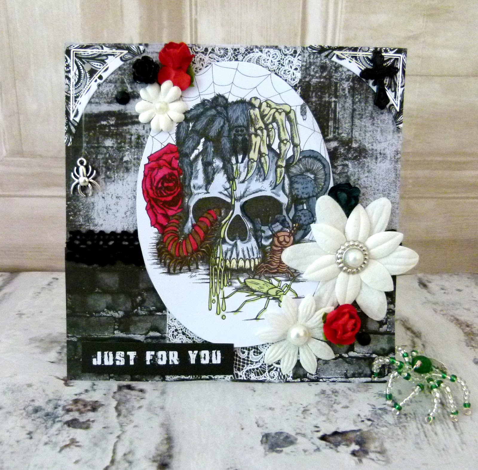 The Muse of Tenebrocity : Skull Tattoo Card