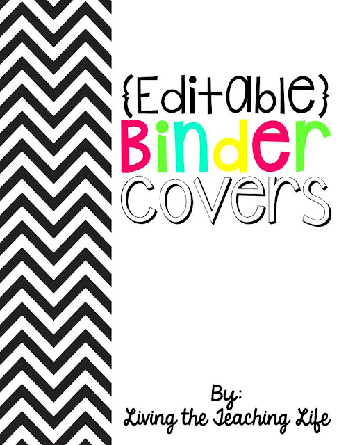 Living the Teaching Life: {Editable} Binder Covers