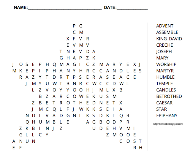 "Advent" Word Search Puzzle | Belznickle Blogspot : "Advent" Word ...