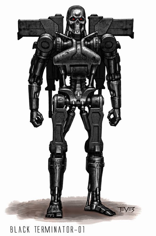 Terminator Robot Drawing