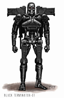Monstrous Unused TERMINATOR SALVATION Robot Concept Art by Miles Teves ...