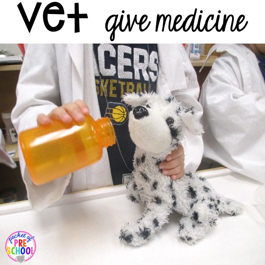 Vet Animal Hospital Dramatic Play - Pocket of Preschool