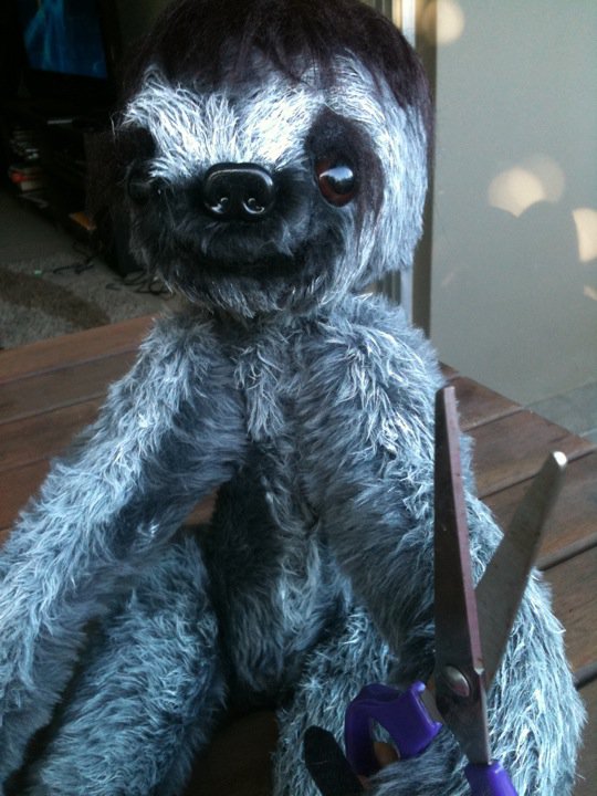 Tricky Hickson's Sew Awesome Blog: Creepy sloth baby FTW