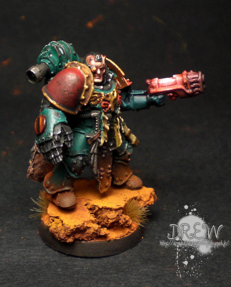 Drew ink and painting: Escouade de veteran Sons Of Horus , Locasta