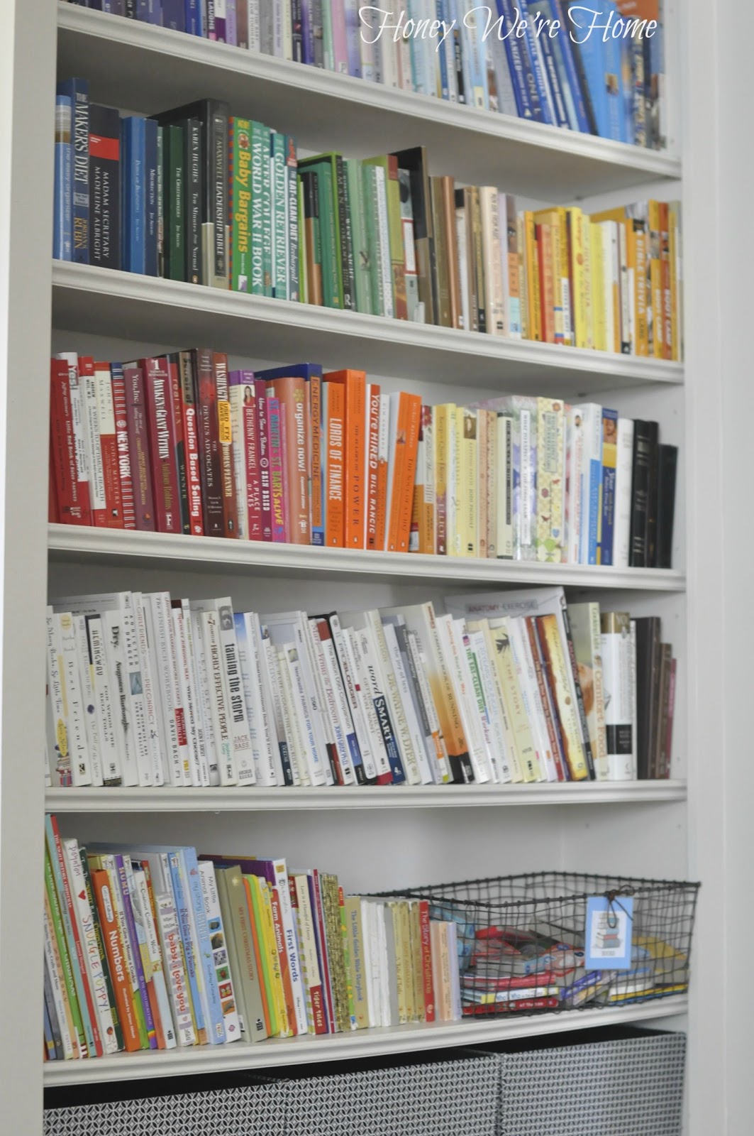 Organizing the Kid Books • Honey We're Home
