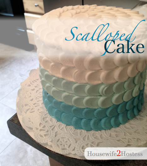 Scalloped Cake Decorating - Housewife2Hostess