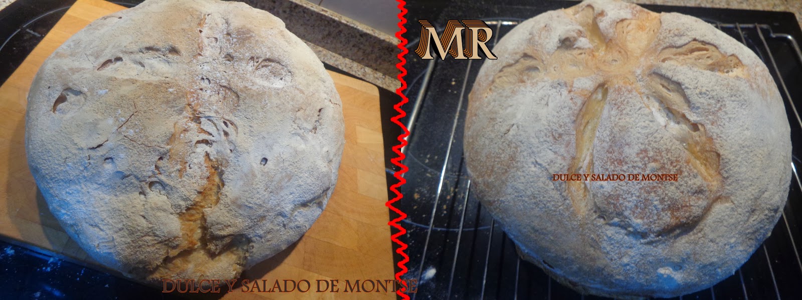 DULCE Y SALADO DE MONTSE: Pan de payes ( reto cocinamos con reina )