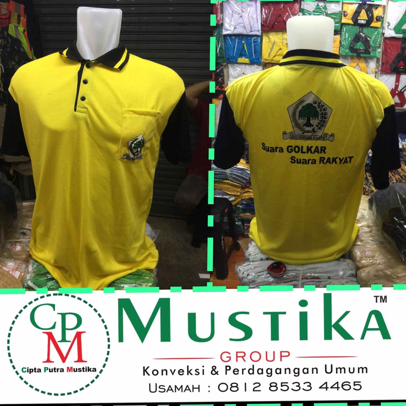 atribut partai golkar dan design