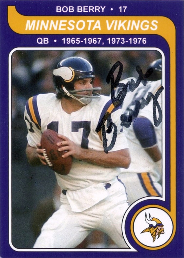Minnesota Sports Autograph Project: BOB BERRY