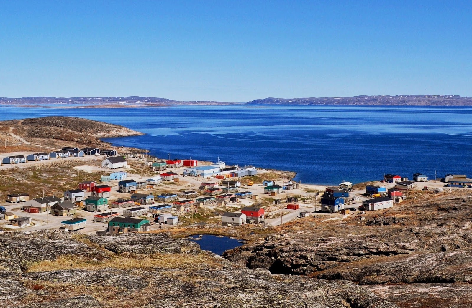Ultima Thule: Ivujivik, pretty settlement on the shores of Hudson Strait.
