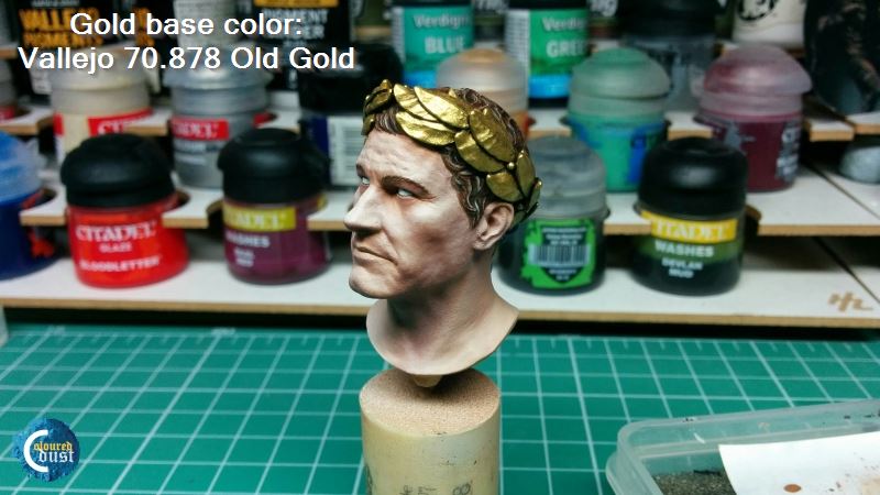 Painting "Gaius Julius Caesar" bust (SBS) | Coloured Dust