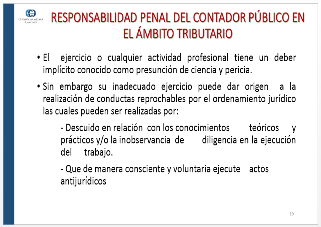 Tributación y Estado de Derecho: Presentación: Responsabilidad ...