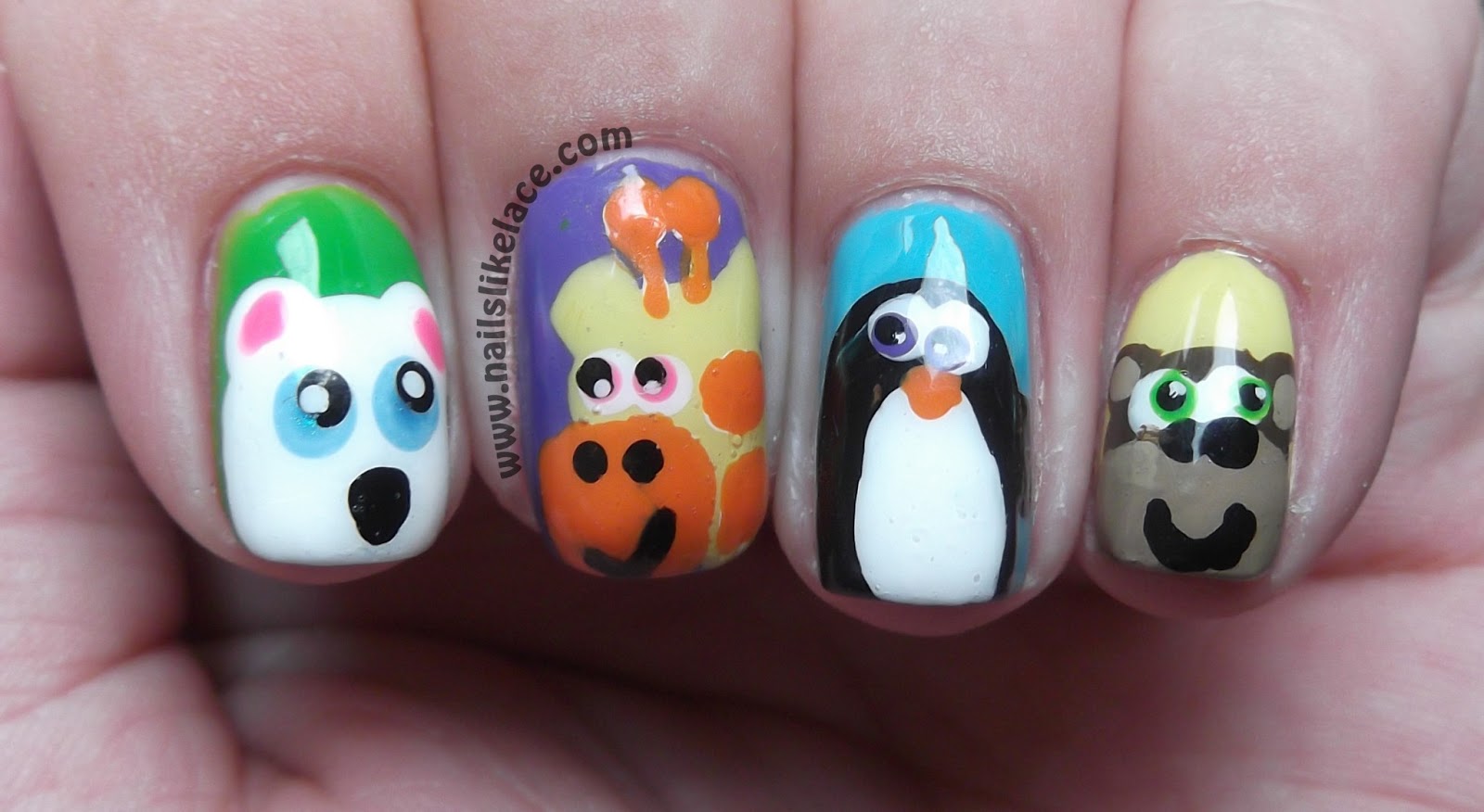 NailsLikeLace: Zoo Animal Nails
