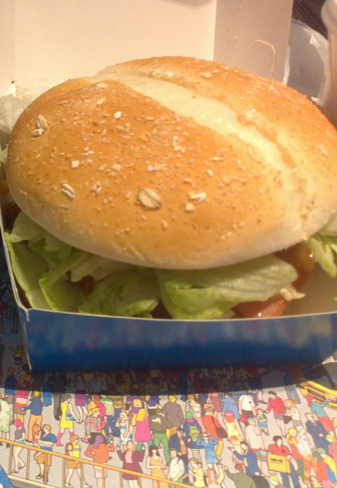 Supersupergirl's dining reviews: McDonald's Justice league Superman burger