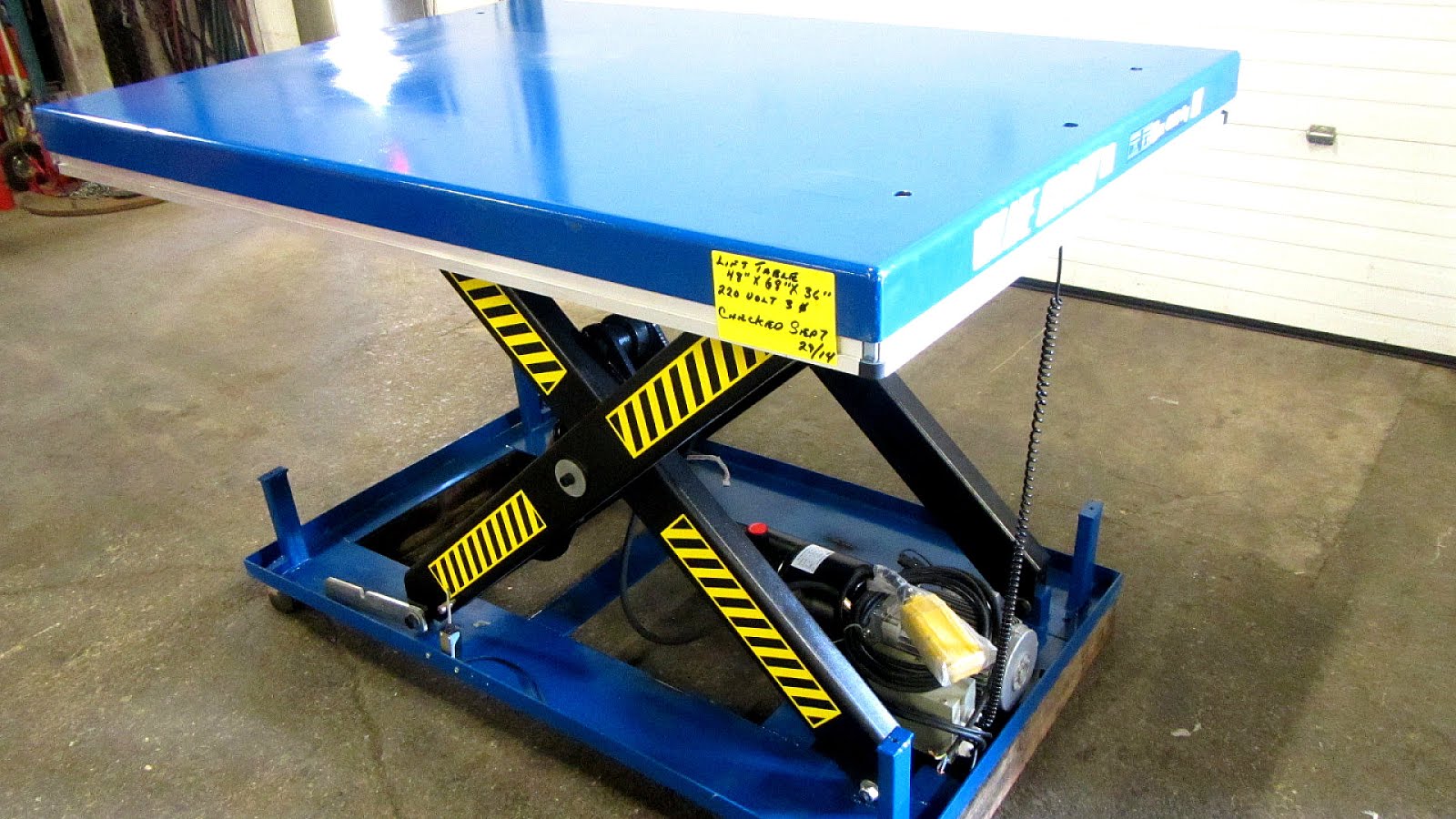 Blue Giant Lift Table - Lift Choices