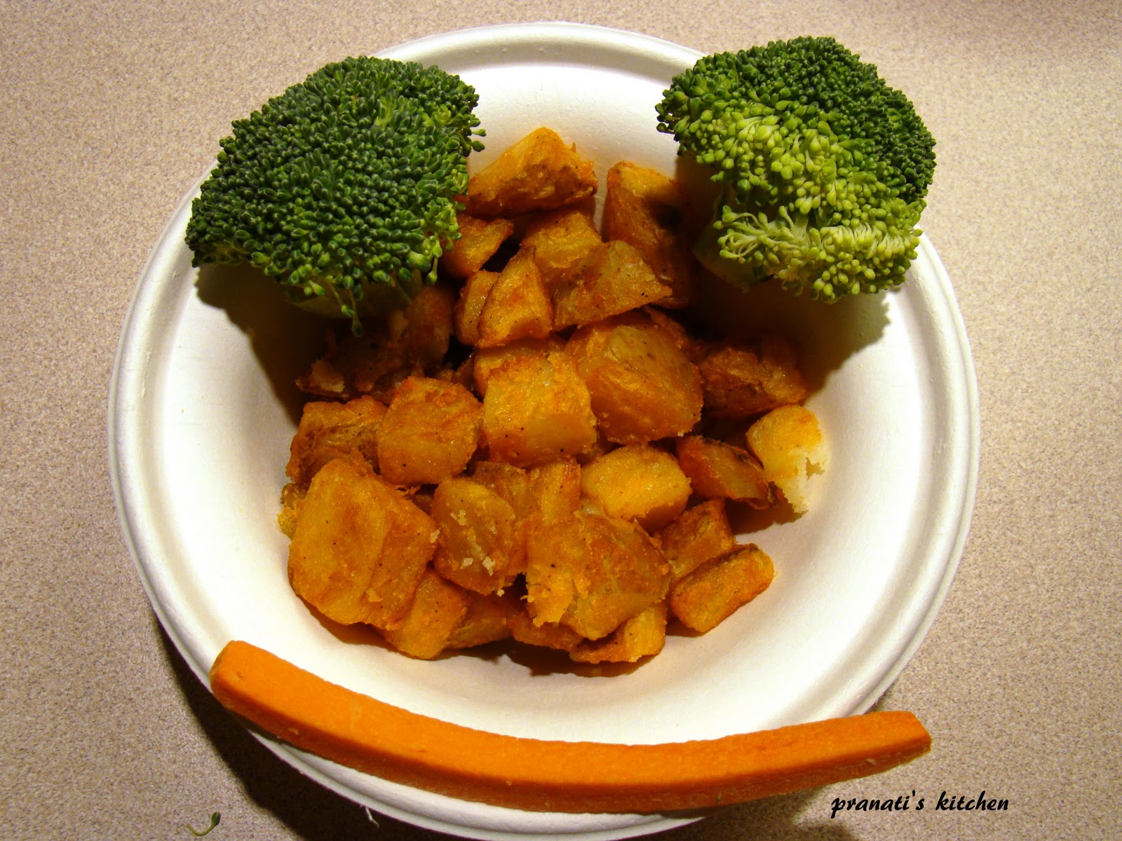 Delicious Recipes 4m Pranati's Kitchen: Fried cube potatoes