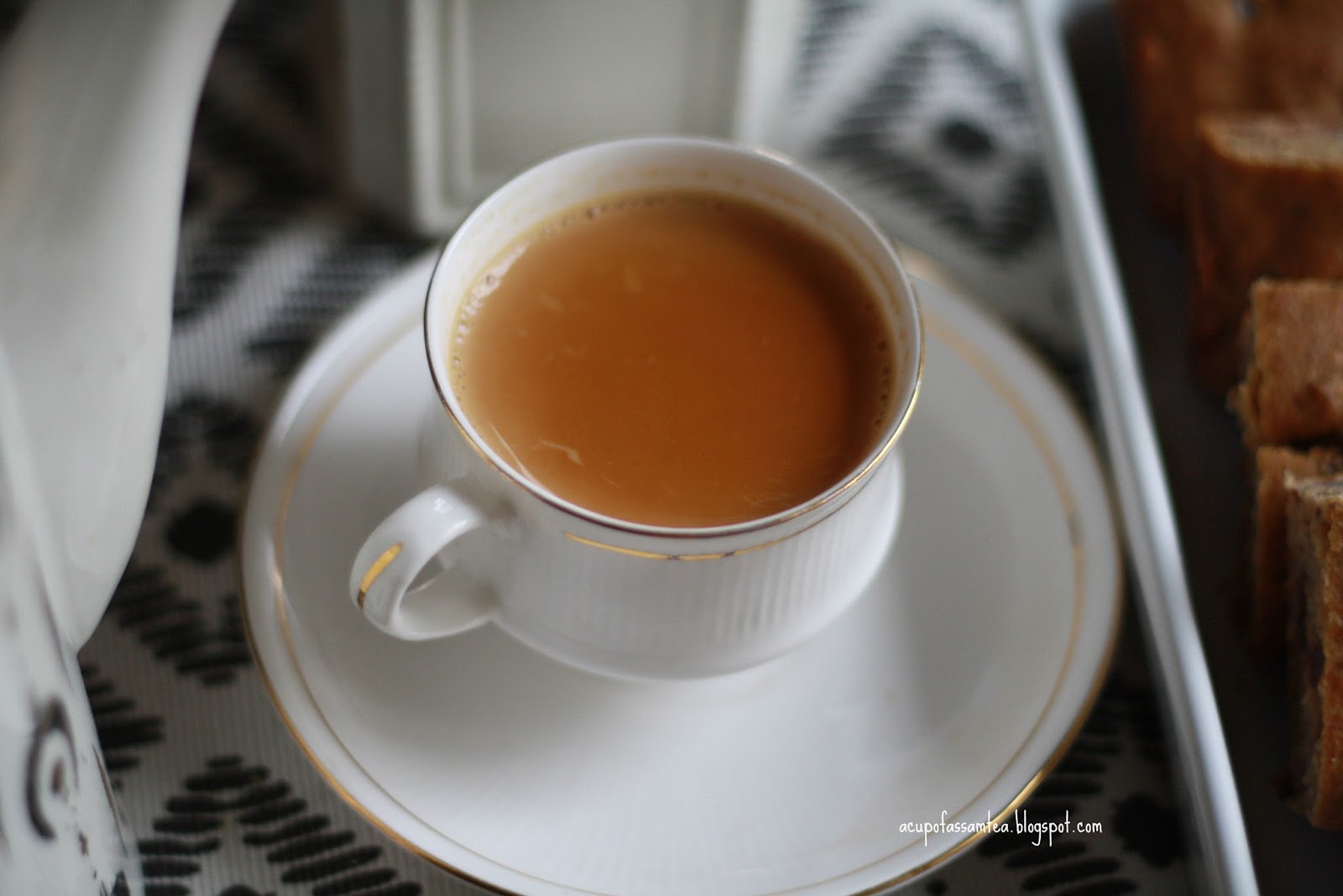 The name, A cup of Assam tea