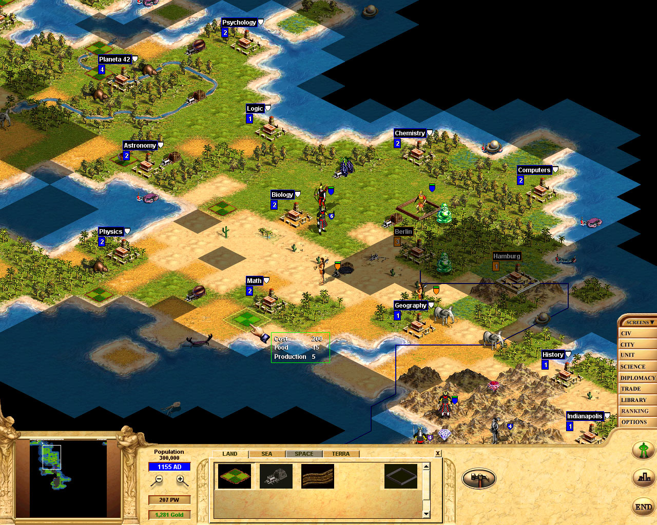 The Best Games Ever: Civilization: Call to Power - Screenshots Walthrough