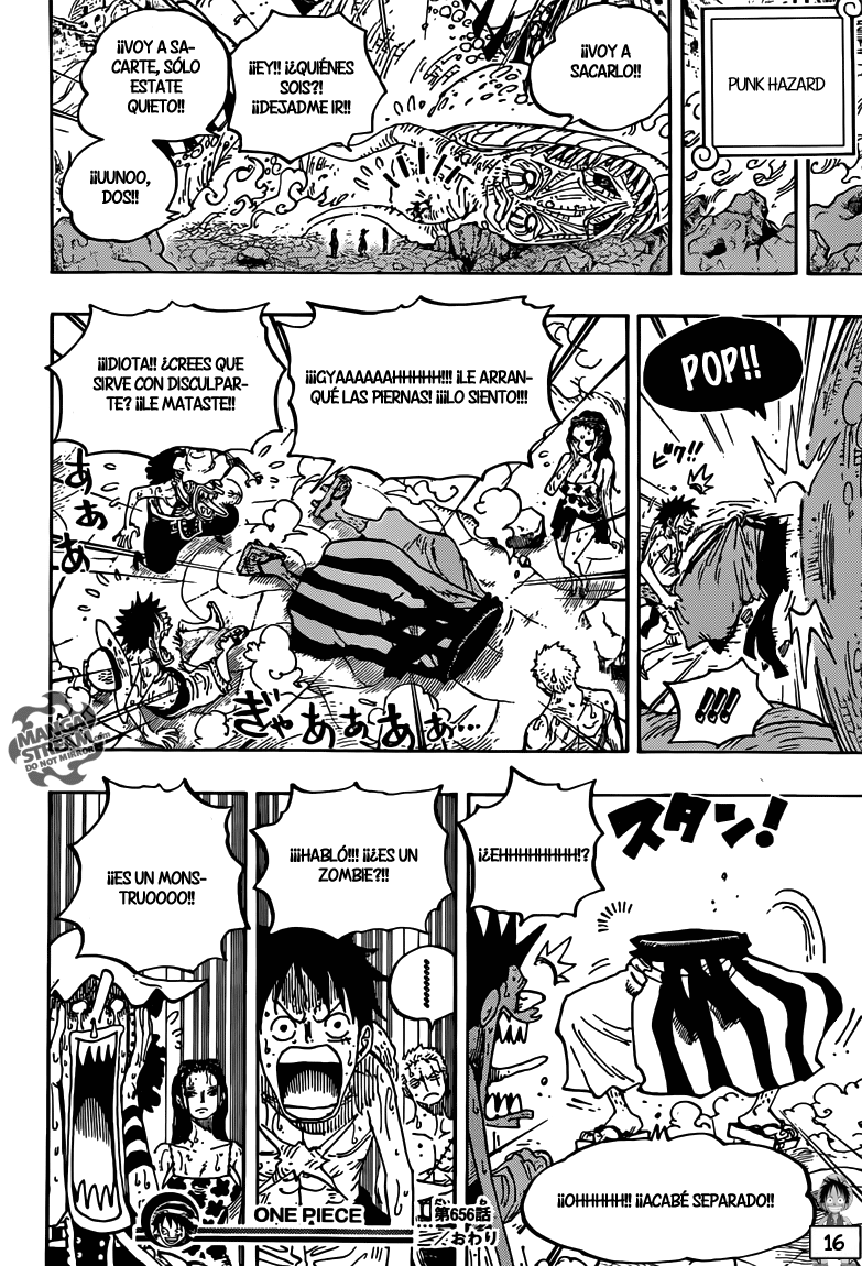 One Piece Manga Capitulo 656. Aventura en la isla en llamas ...