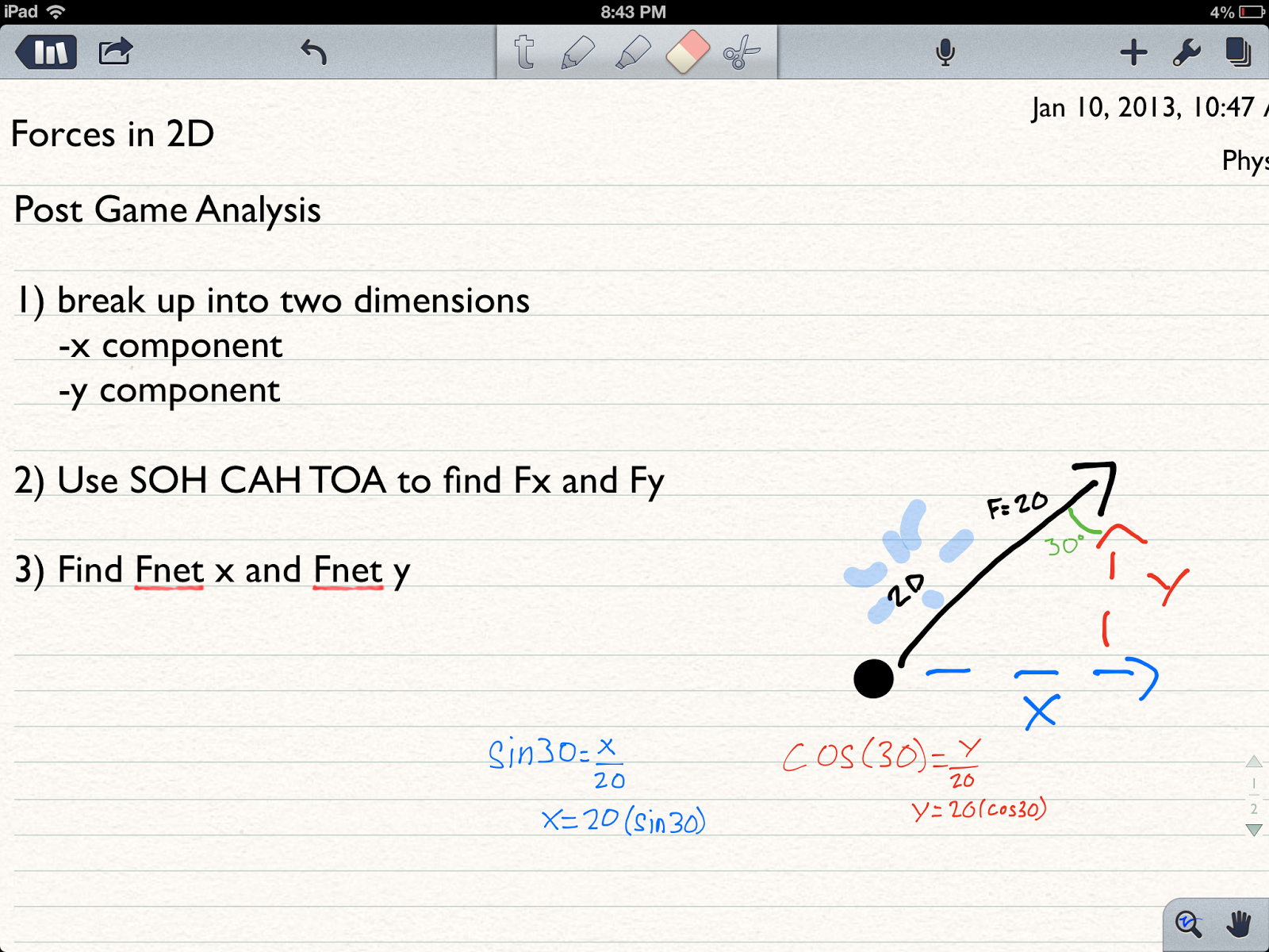 Physics: Forces in 2D