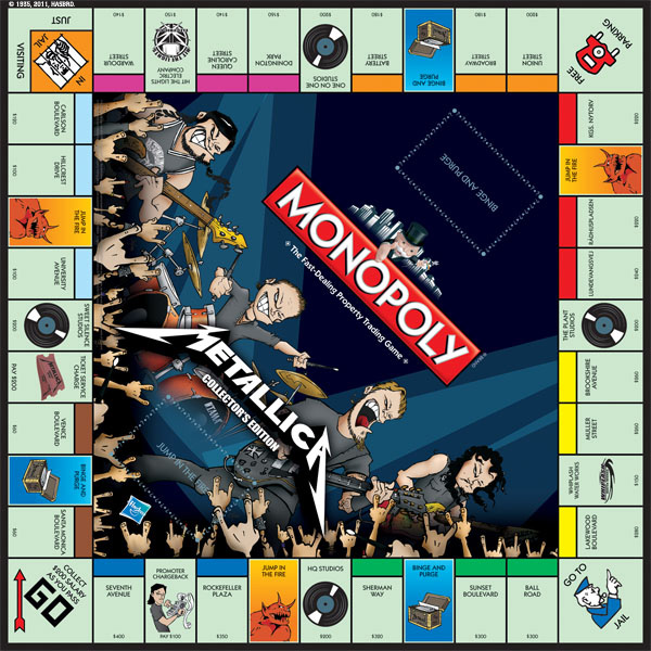 Metallica ya tiene su propio Monopoly, mas detalles - Dargedik Rock ... Metallica ya tiene su propio Monopoly, mas detalles - Dargedik Rock ...