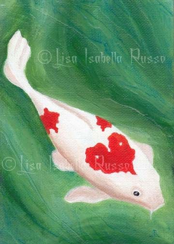 the Fine Art and Ramblings of Lisabella Russo: Valentine Heart Koi Fish ...