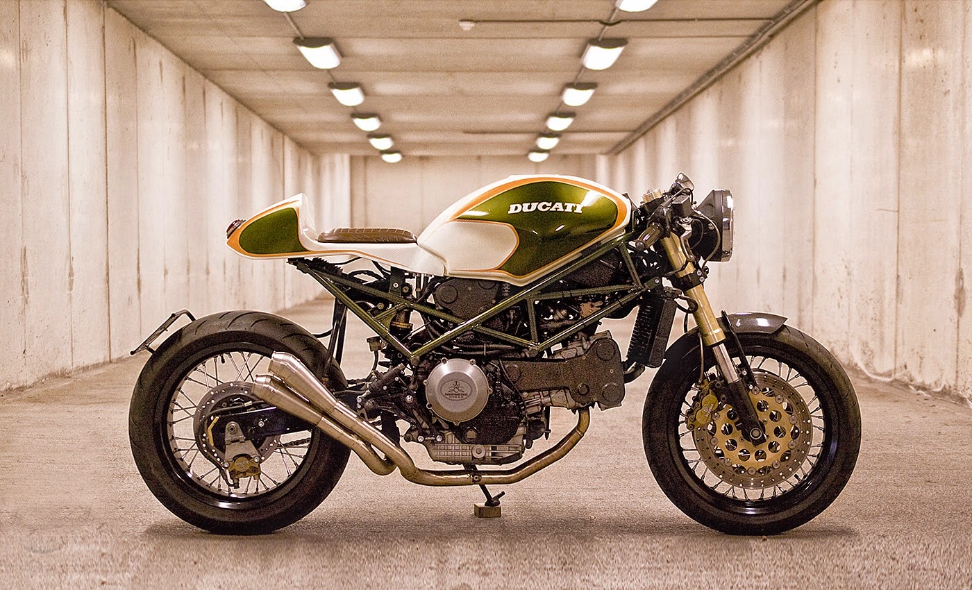 99garage | Cafe Racers Customs Passion Inspiration: Ducati M900 Green ...