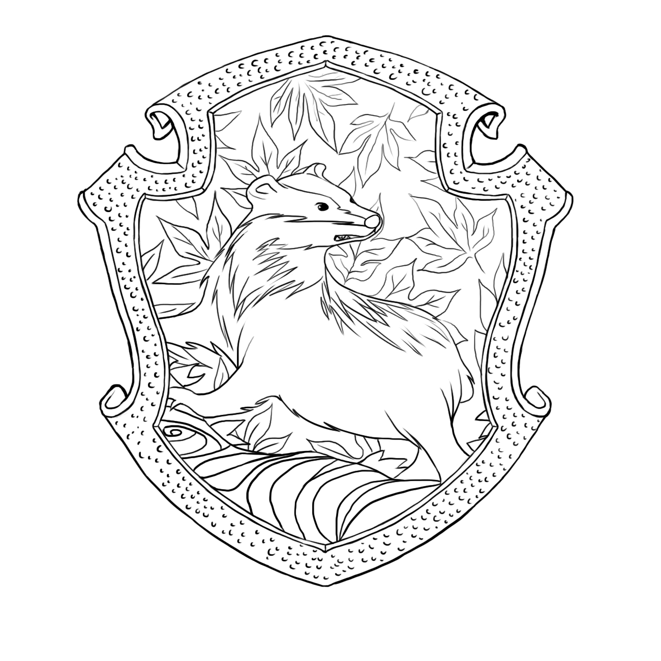 Gryffindor Crest Coloring Page Coloring Pages