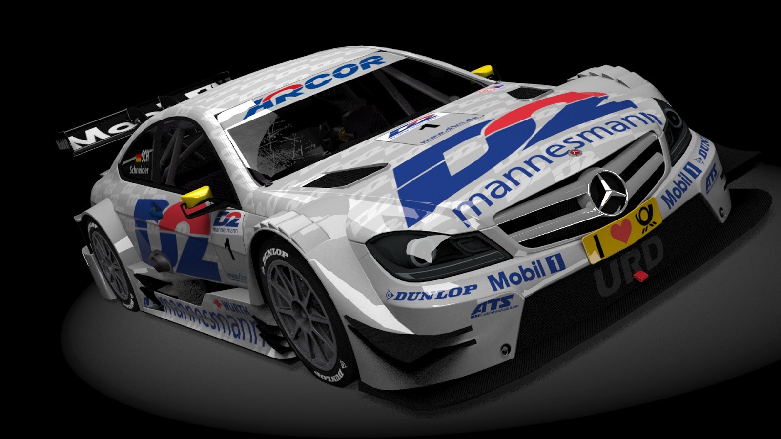 Team D2 | Mercedes Benz C-Coupé DTM #1 B. Schneider 2000 | OverTake.gg