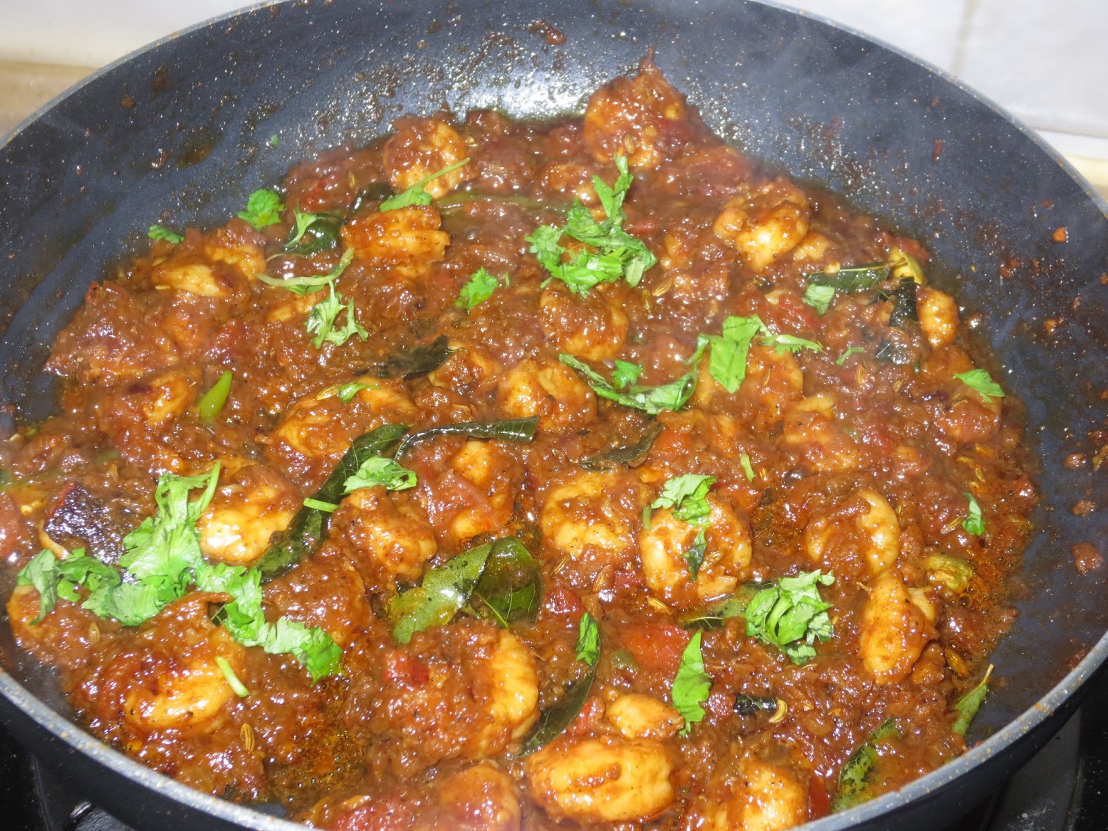 Home Cooking....: Prawns Masala Fry