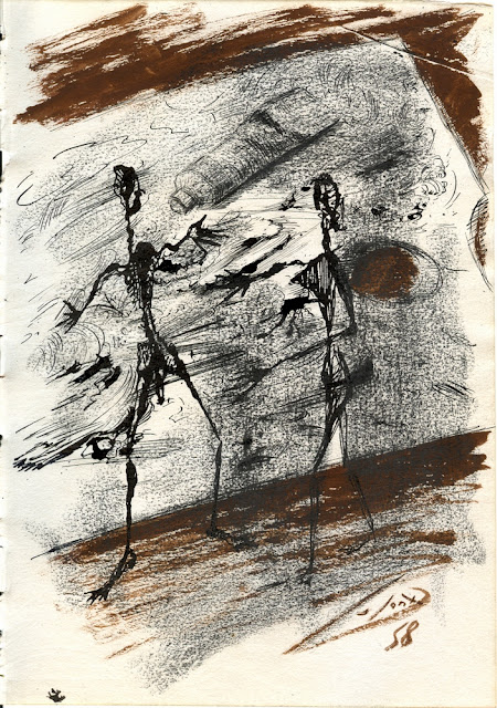 Manolo Safont: Definición de un estilo propio: dos dibujos de 1958