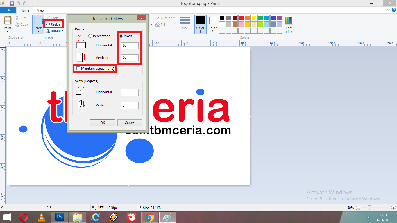 Cara Memperkecil Ukuran Gambar/Logo - Tbmceria