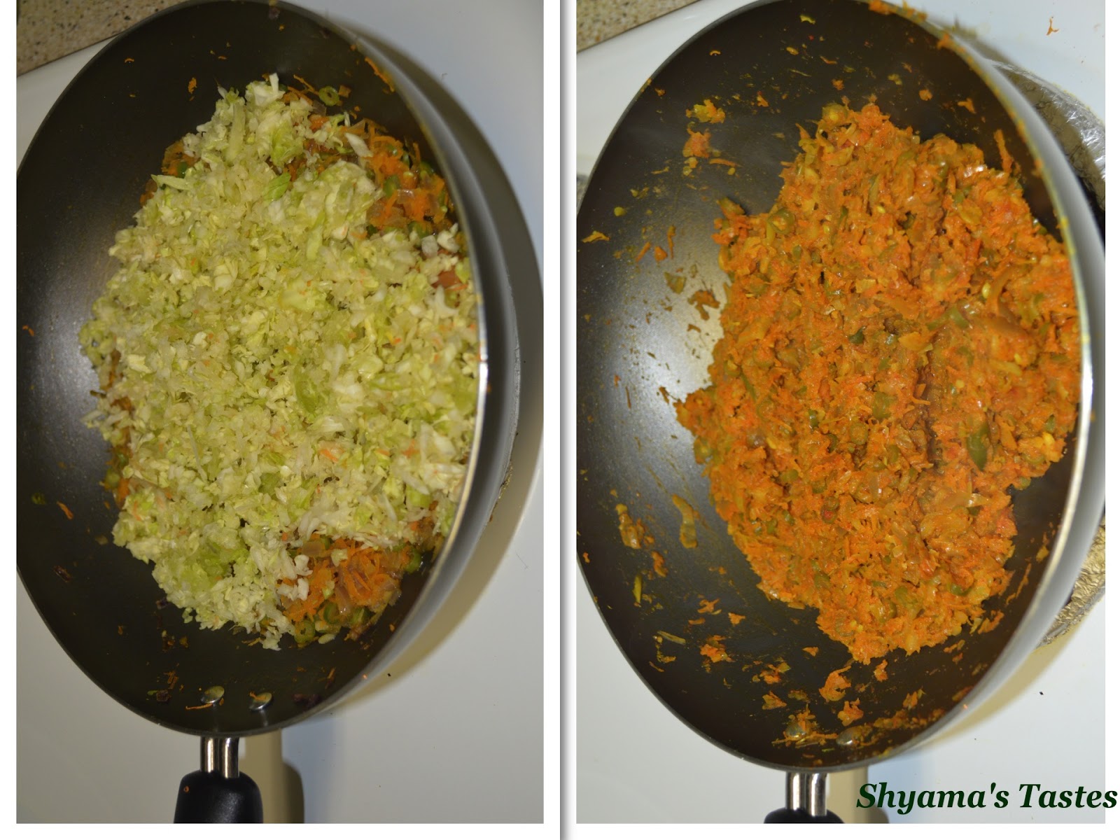 Shyama's Tastes: Vegetable Stuffed Chapathi