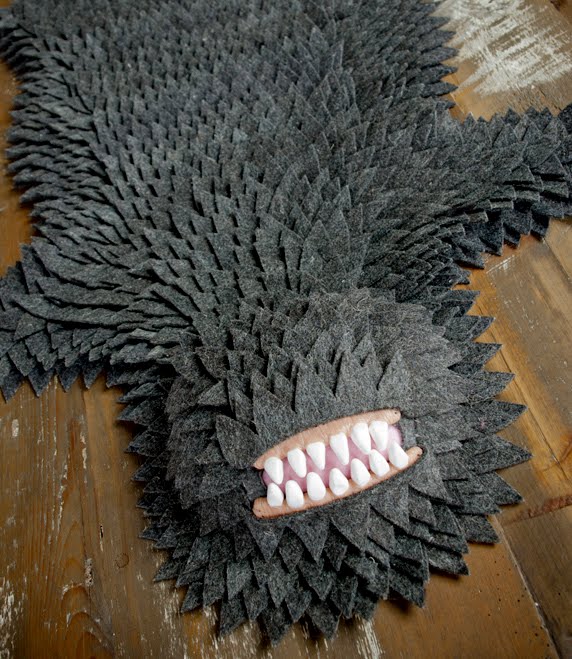 If It's Hip, It's Here (Archives): New Monster Skin Rug, now in Grey ...
