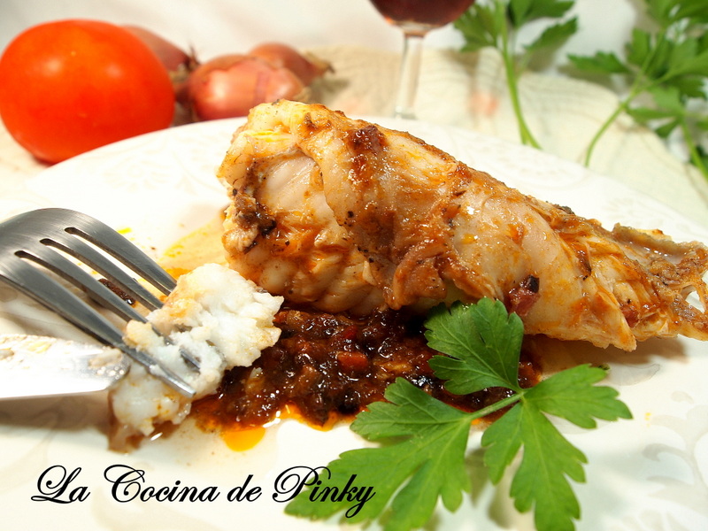 LA COCINA DE PINKY: COLA DE RAPE CON JAMON