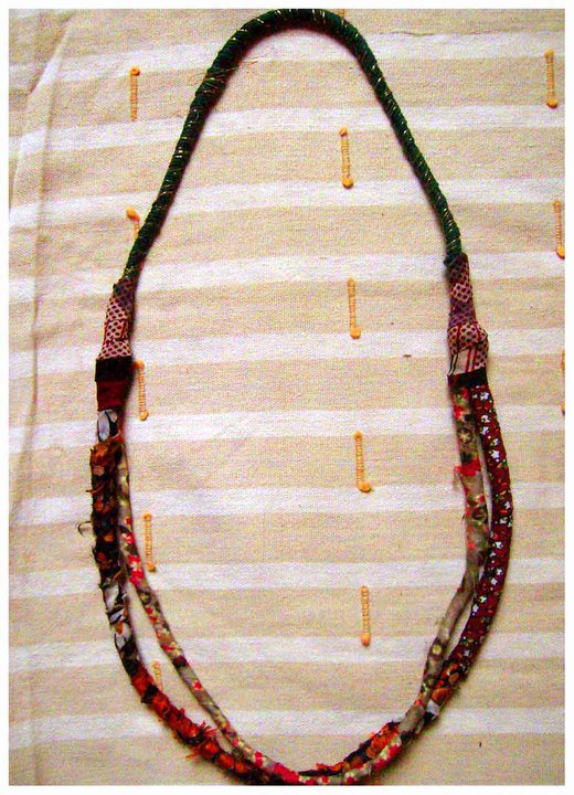 FOR SALE! -: Collares- hechos con y en telas , con la COMBINACIÓN de ...