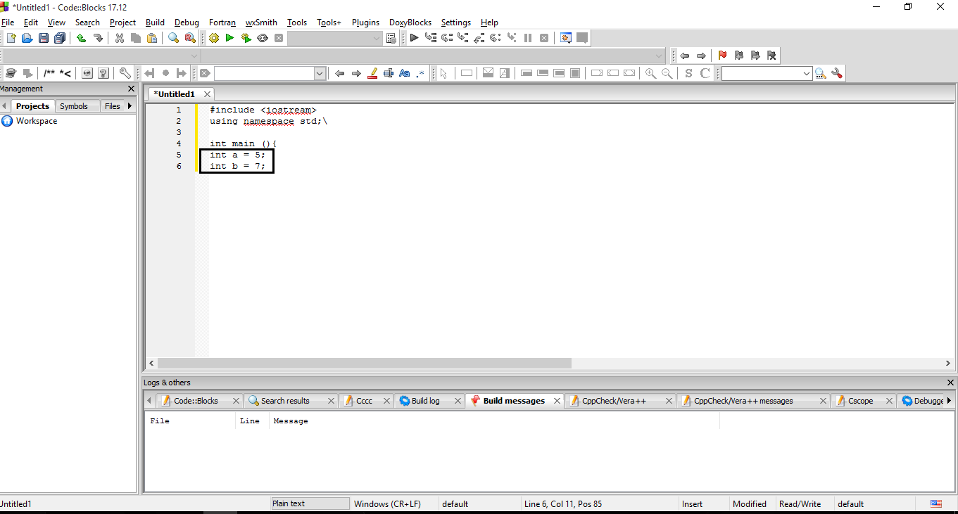 Belajar Coding C/C++ Dasar Di Code Blocks