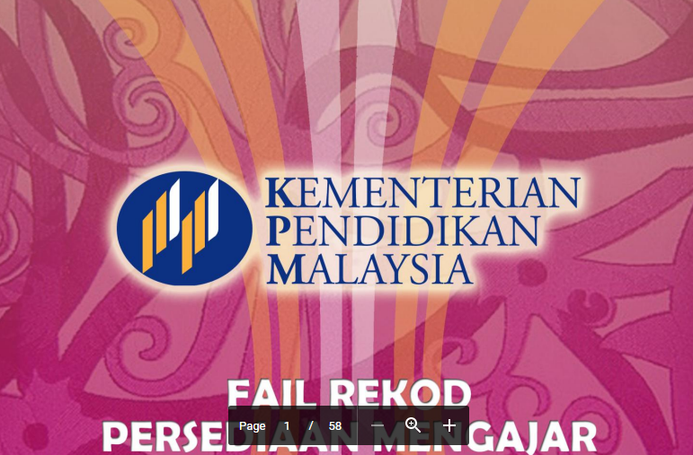 Fail Rekod Persediaan Mengajar 2017 KPM ~ My School