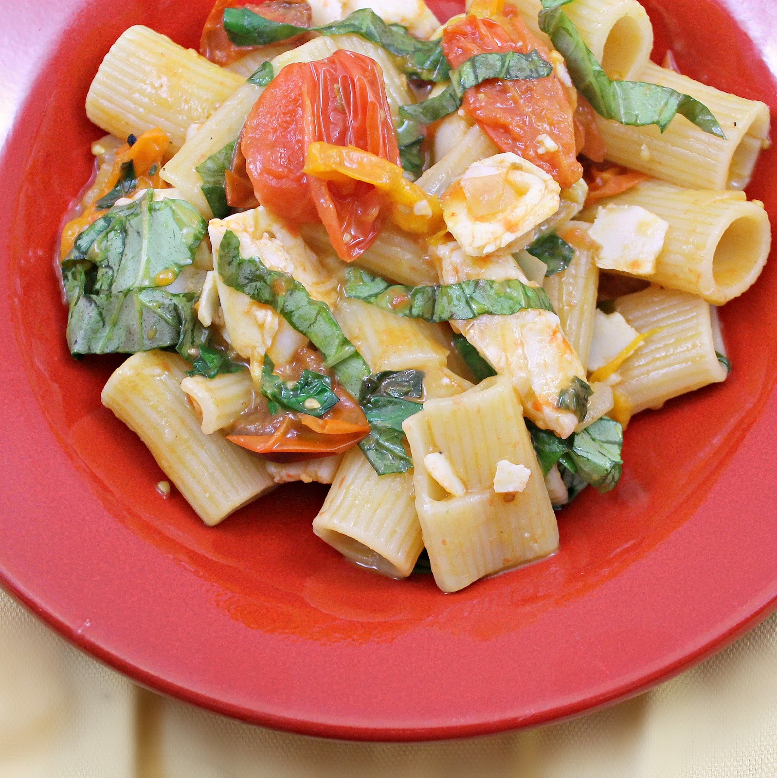 Rigatoni with Halibut, Tomato, and Basil | I Can Cook That