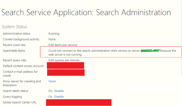Sharepoint Tips And Tricks Sharepoint Search Service Error Could Not Connect To The Search