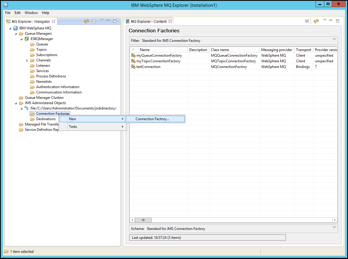 Let's begin...: [IBM MQ] Create a topic using IBM MQ