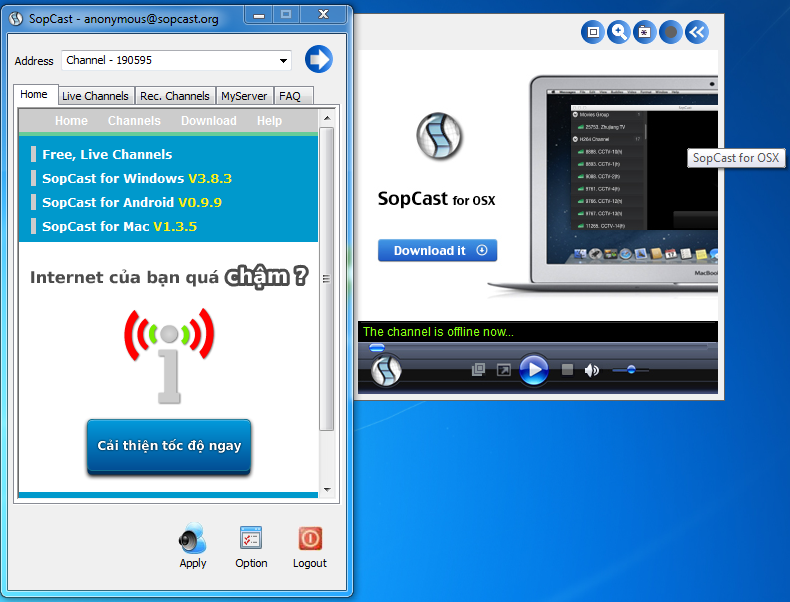 Link Sopcast - Link sopcast xem bóng đá trực tuyến