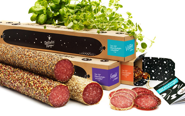 Delikatesskungen Salami on Packaging of the World - Creative Package ...