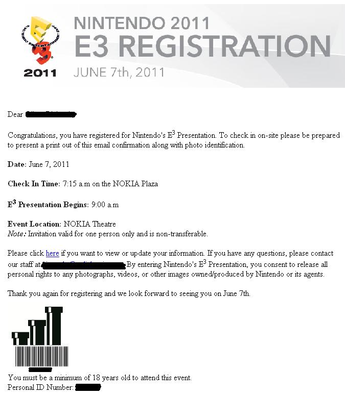 Falafelkid.com: Nintendo E3 invite may hint at Wii successor