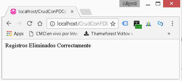 PHP OO: CRUD con la API PDO de PHP Con Sentencias Preparadas - PHP MySQL