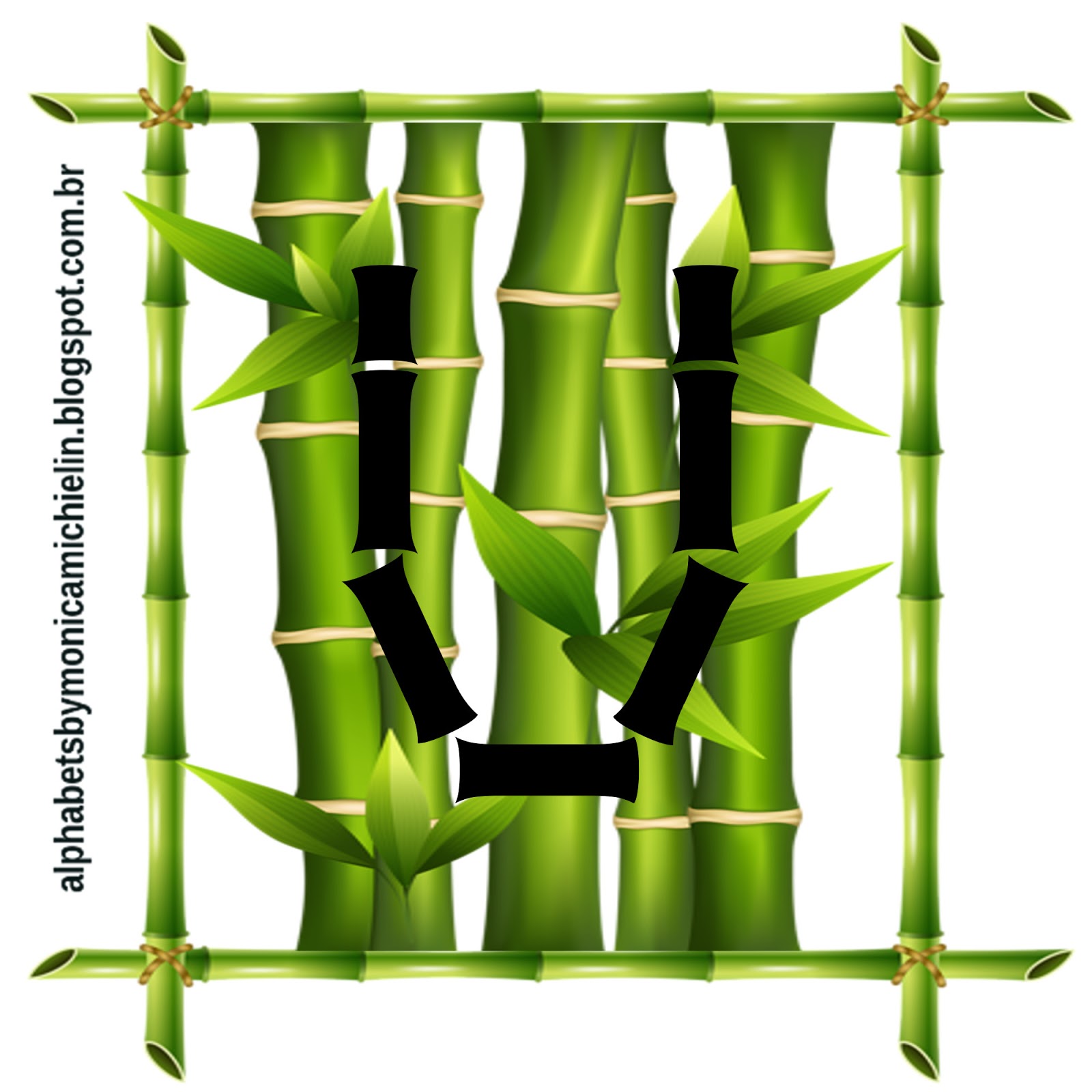 M. Michielin Alphabets: BAMBU ALFABETO POR MÔNICA MICHIELIN ANTUNES VIEIRA