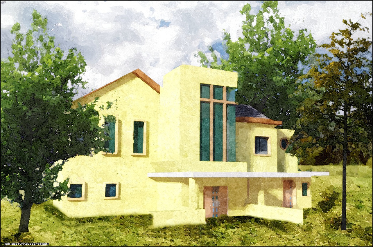 Art and 3D stuff: Modeling: Drawn Together House